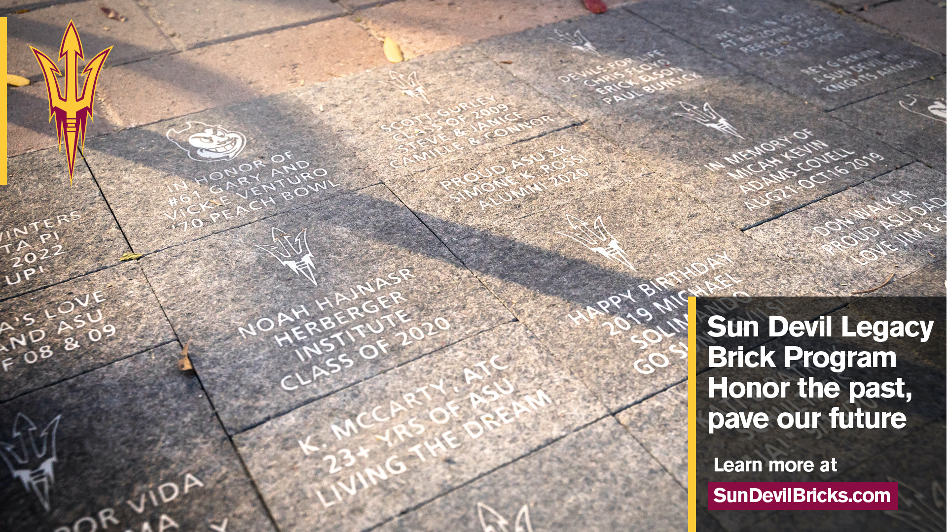 Leave a lasting legacy outside Sun Devil Stadium | The ASU Family Hub